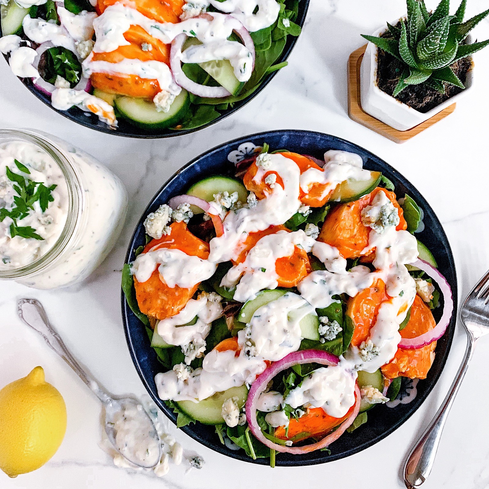Homemade Blue Cheese Dressing - My Messy Kitchen