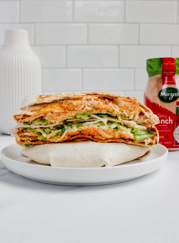 Spicy Ranch Chicken Crunch Wraps - My Messy Kitchen
