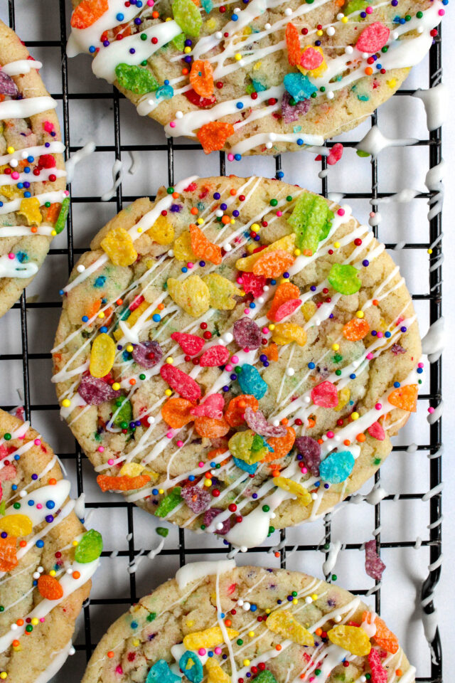 Fruity Pebble Sugar Cookies - My Messy Kitchen