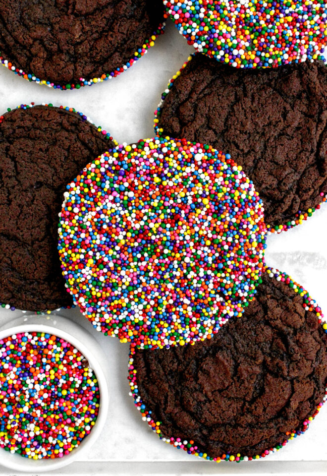 Nonpareil Cookies - My Messy Kitchen