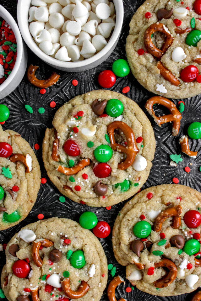 Christmas Kitchen Sink Cookies - My Messy Kitchen