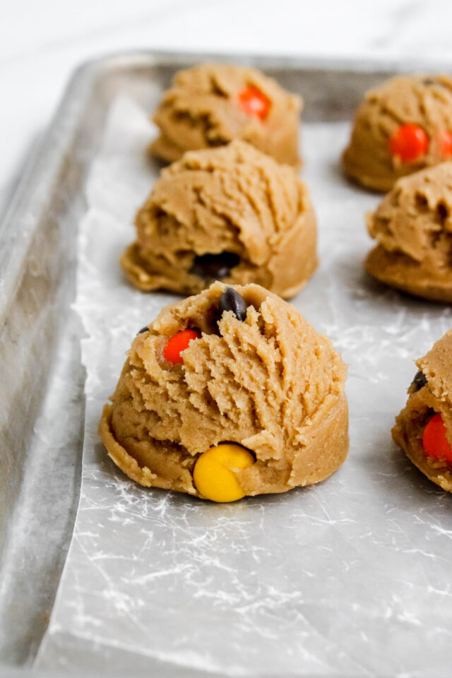 Reese's Pieces Peanut Butter Cookies - My Messy Kitchen